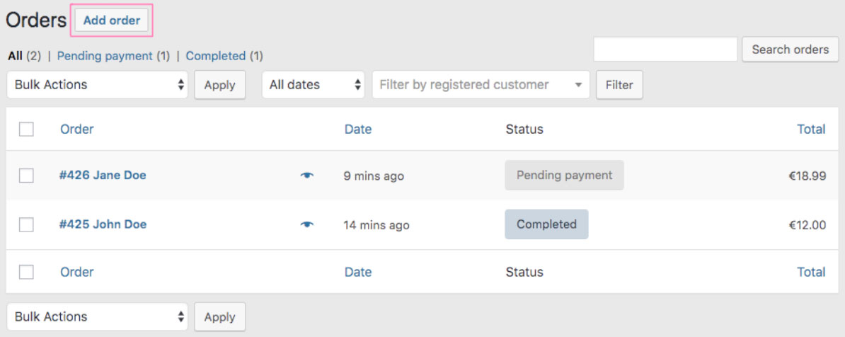 Manually Create a New Order | Knowledge Base